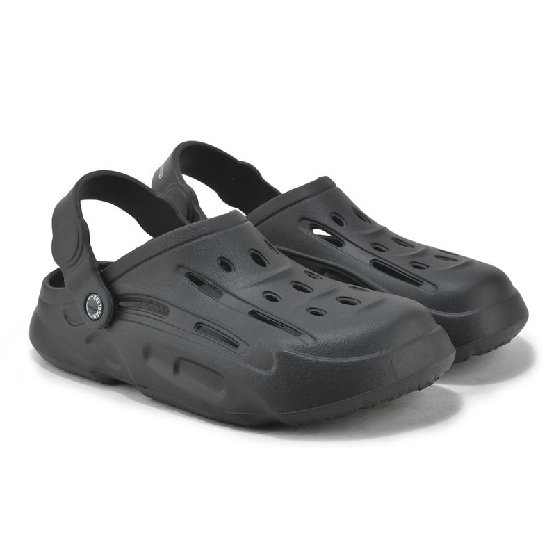 Buy WOODLAND Men Black Round Toe Clogs Online