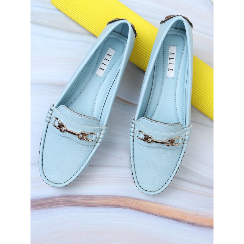 Buy ELLE Blue Women Slip On Loafers Online