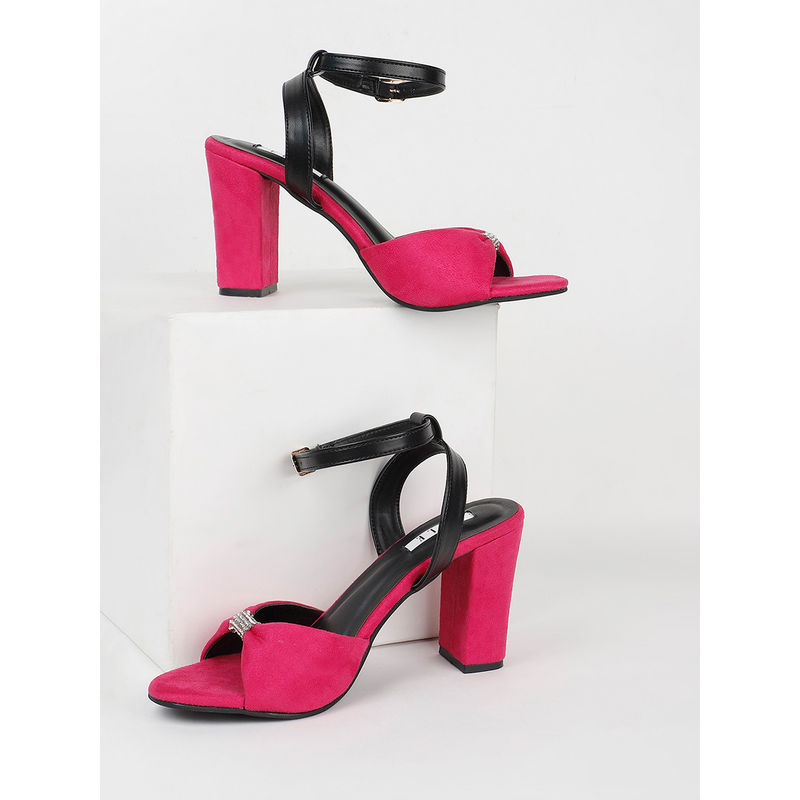 Buy ELLE Red Women Zip Sandals Online