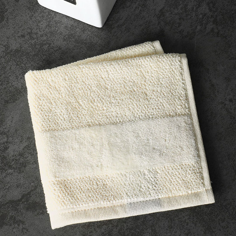 Buy Pure Home + Living Set Of 8 Ivory Face Towels Online