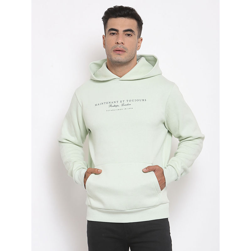 Buy Red Tape Green Typography Regular Fit Hoodie Online