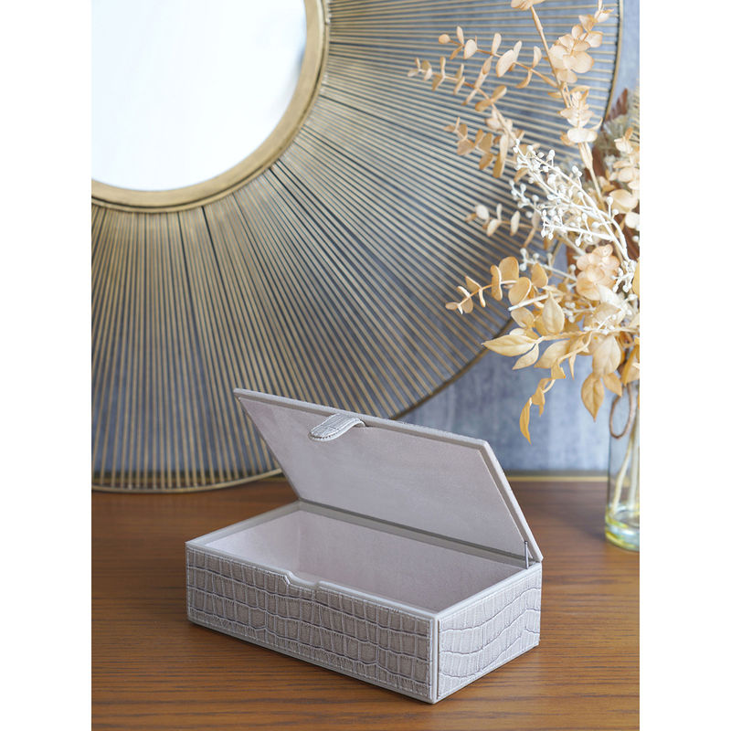 Pure Home + Living Large Grey Boris Lid Box: Buy Pure Home + Living ...