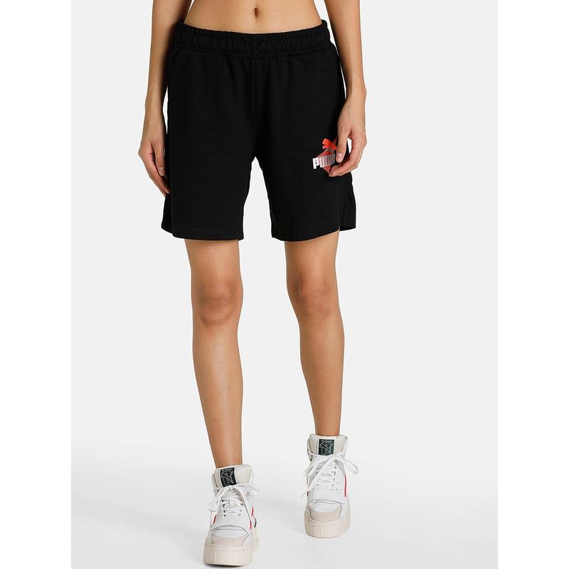 Buy Puma Graphic Womens Black Shorts Online