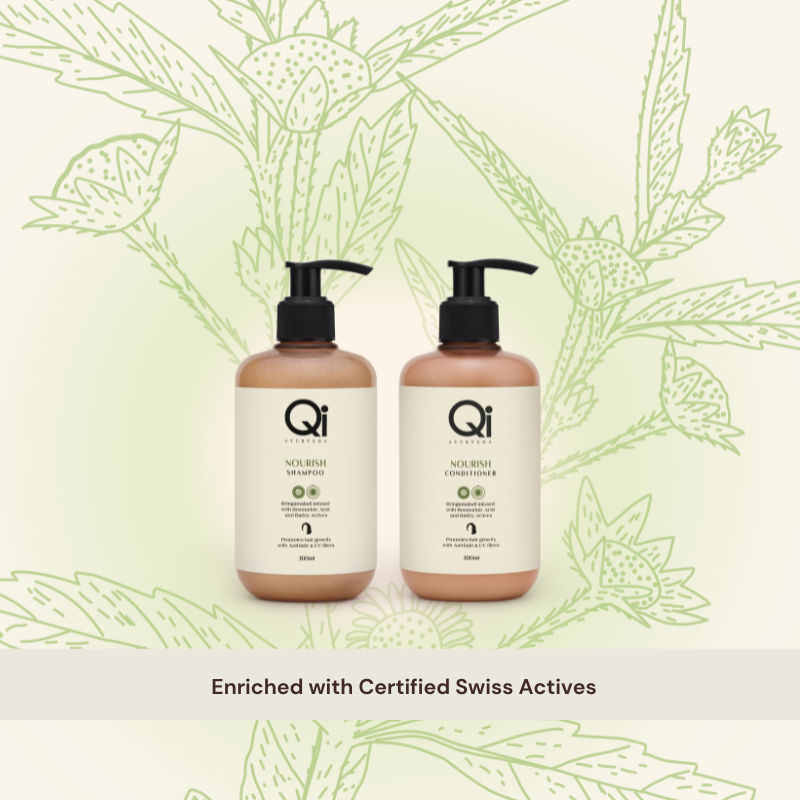 Buy Qi Ayurveda Nourish Essentials - Shampoo & Conditioner Online