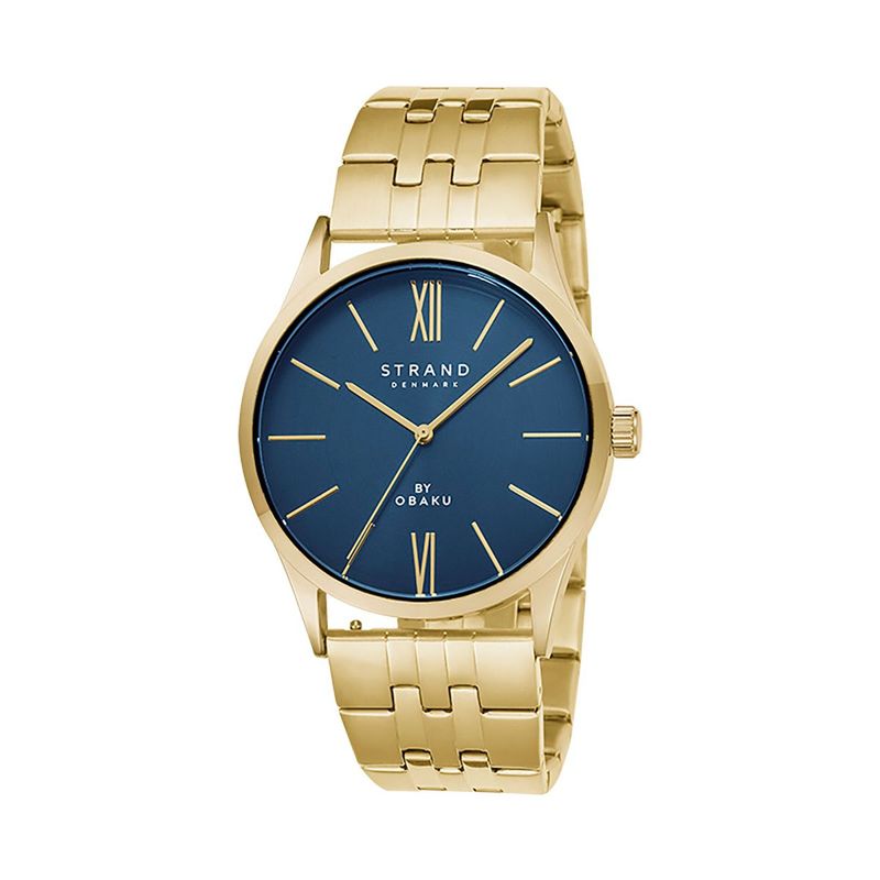 Buy Strand By Obaku Bradford Beryl Blue Dial Quartz Watch For Men ...