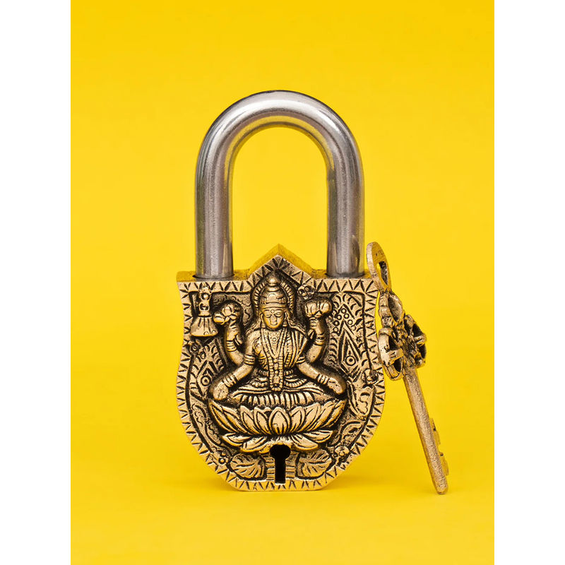 Buy DecorTwist Brass Lakshmi ji Door Lock Online