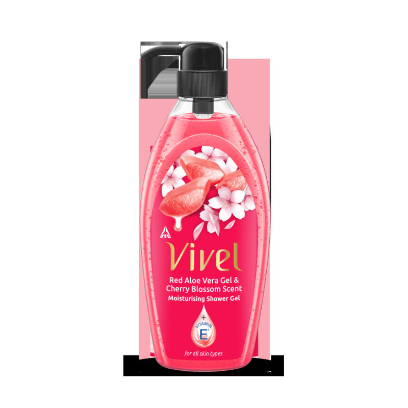 Buy Vivel Red Aloe Vera & Cherry Blossom Scent Moisturizing Shower Gel ...