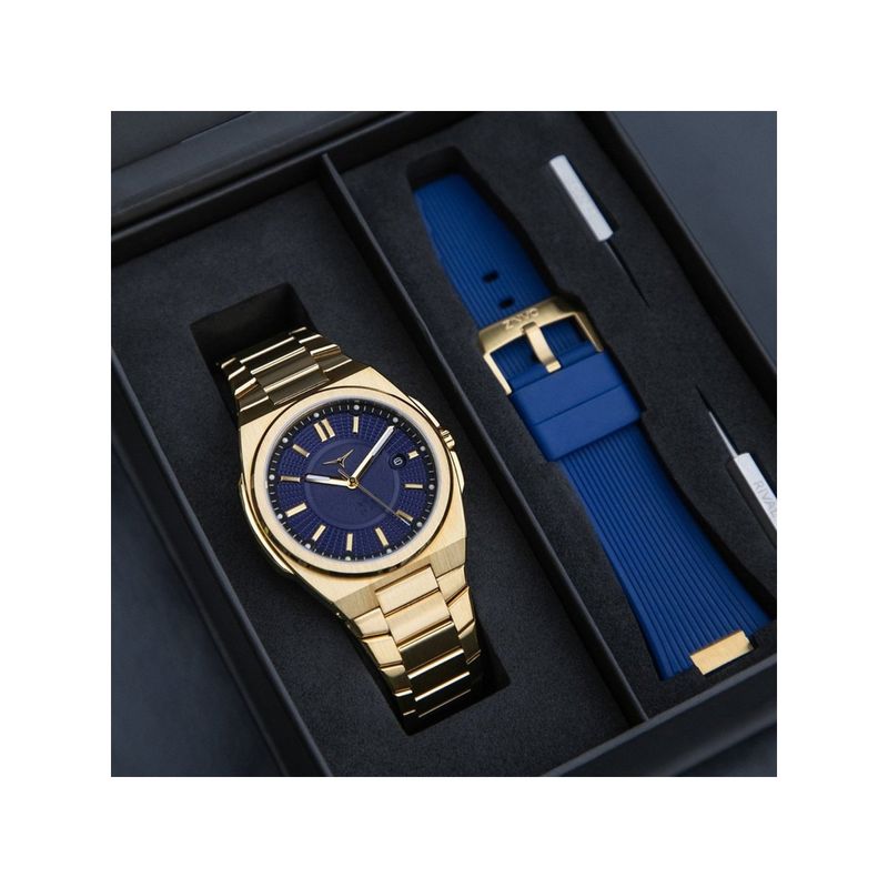 Buy ZINVO Rival Volt Quartz Purple Round Dial Men Watch 100-08 (M) Online