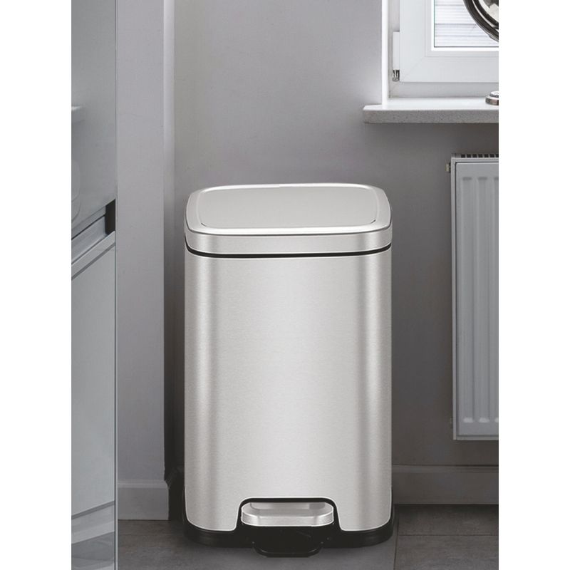 Buy OBSESSIONS Stainless Steel Step Dustbin with Liner, 6 Litres ...