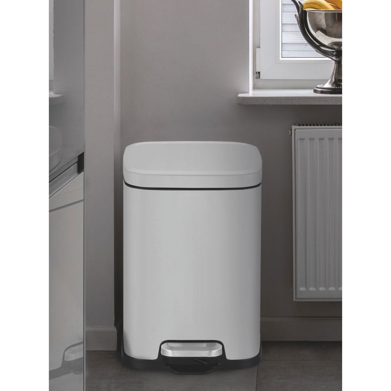 Buy OBSESSIONS Stainless Steel Step Dustbin with Liner, 6 Litres, Matte ...