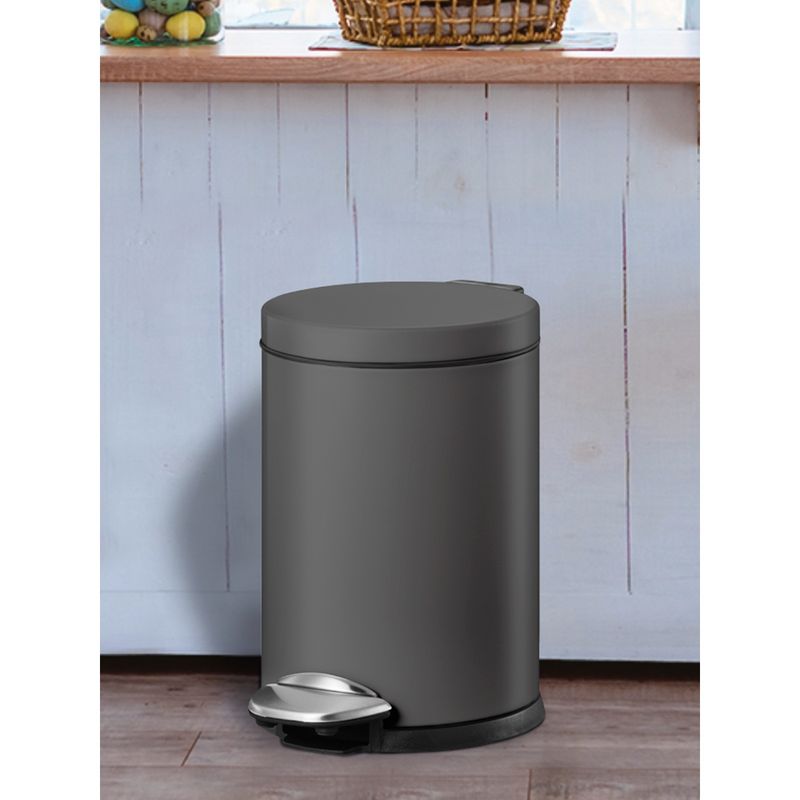 Buy OBSESSIONS Stainless Steel Step Dustbin with Liner, 3 Litres ...