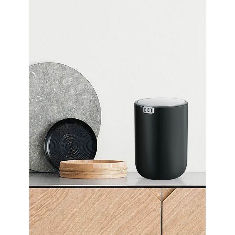 Buy Stainless Steel Table Dustbin with Fingerprint resistant, 1.5 ...