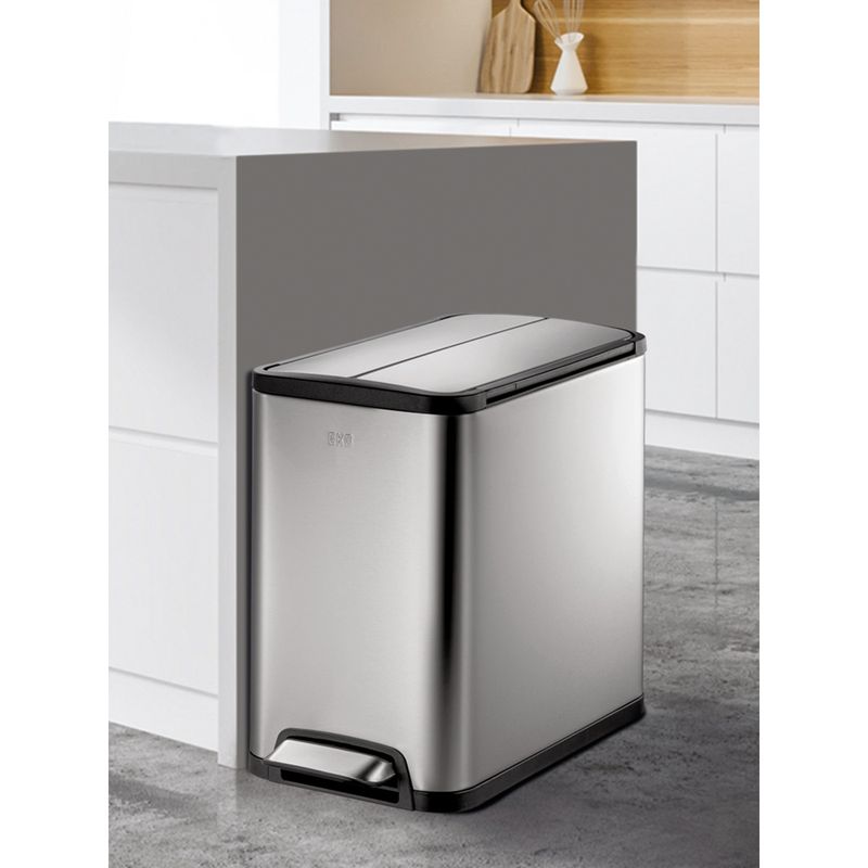 Buy OBSESSIONS Stainless Steel Step Dustbin with Liner, 12 Litres ...
