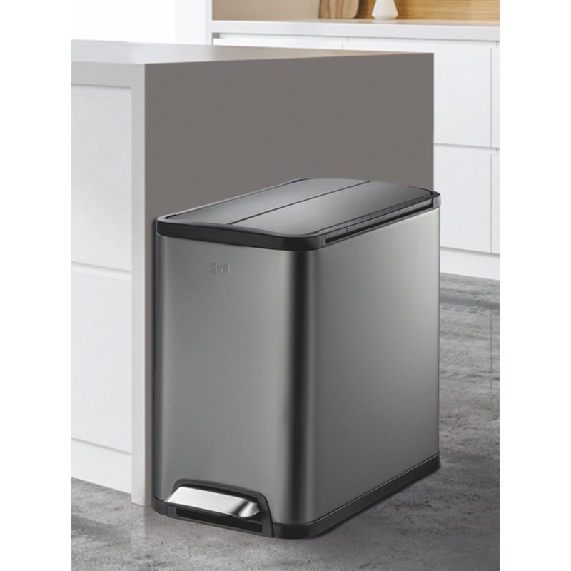 Buy OBSESSIONS Stainless Steel Step Dustbin with Liner, 12 Litres ...