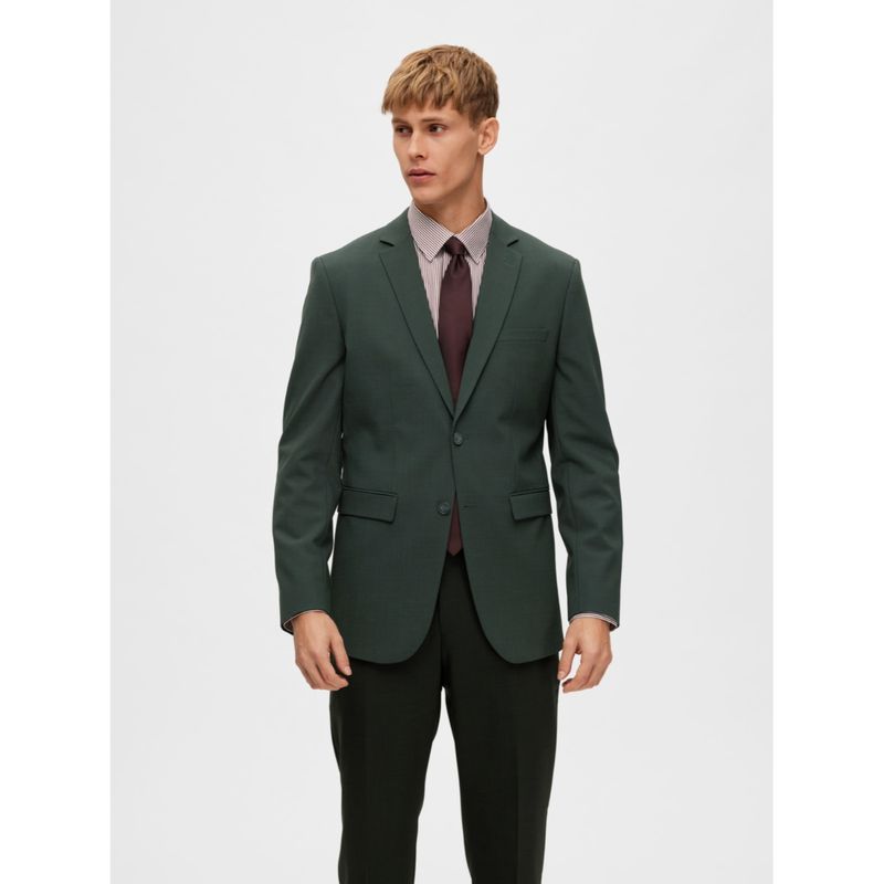 Buy SELECTED HOMME Green Double Button Formal Blazer -52 Online