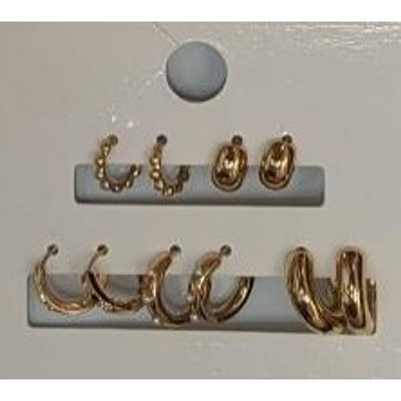 Buy Pipa Bella by Nykaa Fashion Gold Dainty Hoop Earrings Set Online