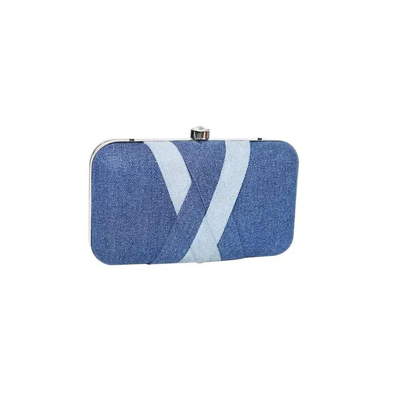 Buy THE PURANI JEANS Denim Classic Clutch with Detachable Chain Online