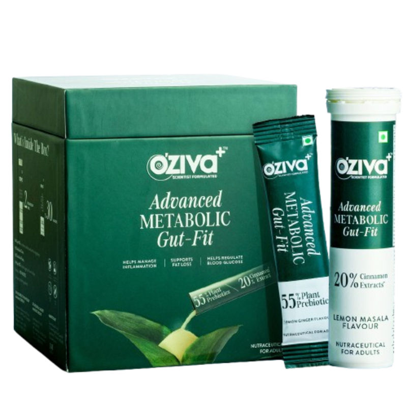 Buy Oziva Advanced Metabolic Gut-Fit For Gut & Metabolic Health, 30 ...