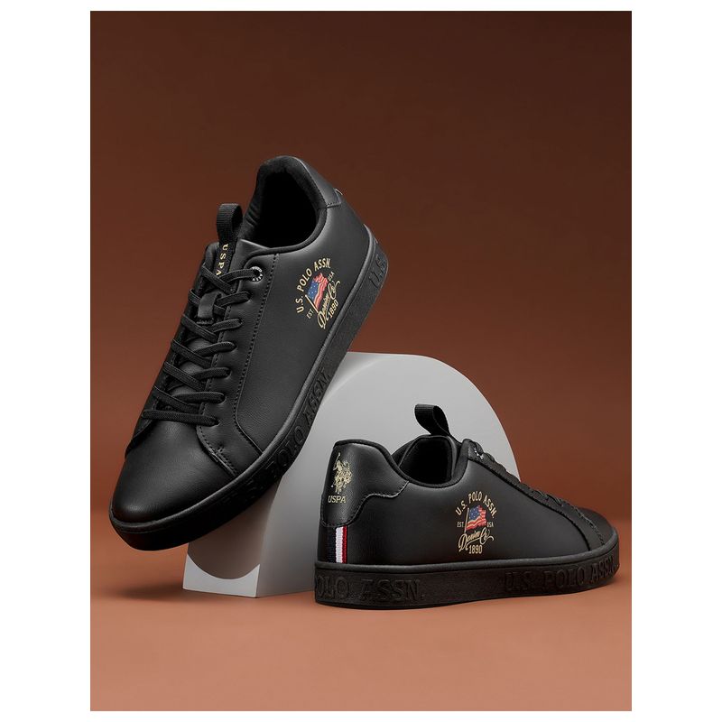 Buy U.S. POLO ASSN. Mens Lars 2.0 Black Sneakers Online