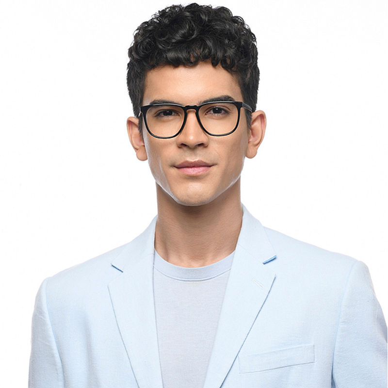 Buy John Jacobs by Lenskart Black Full Rim Wayfarer Rich Acetate Frame ...