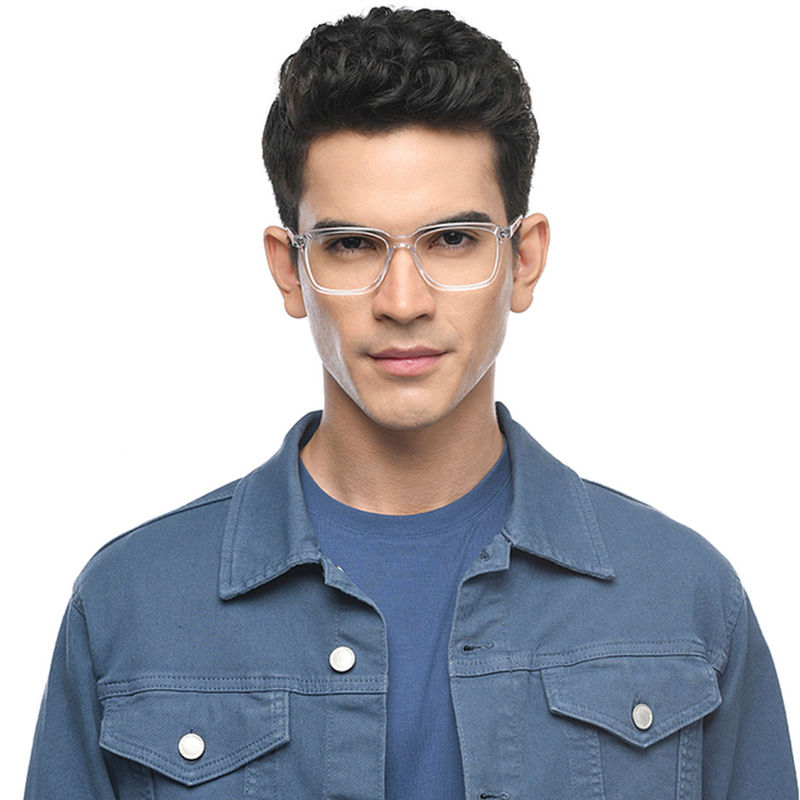 Buy John Jacobs by Lenskart Transparent Full Rim Rectangle Rich Acetate ...