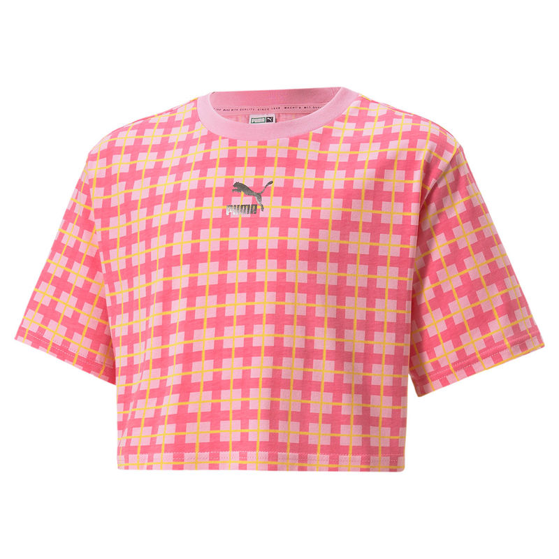 Buy Puma Classics 90's Prep Aop Girls Pink T-shirts Online