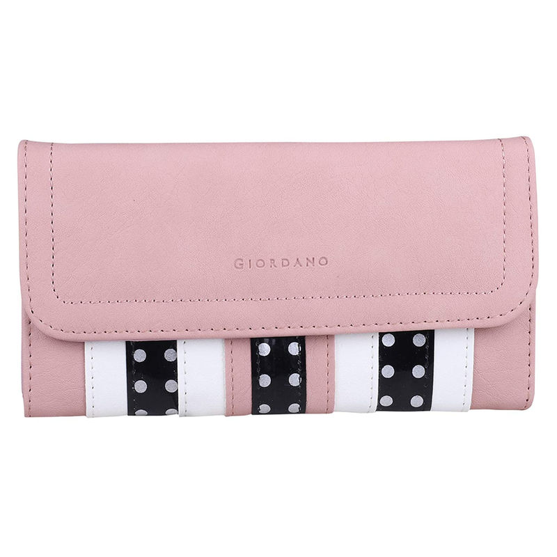 Buy Giordano Women's Pink Solid Wallet Online
