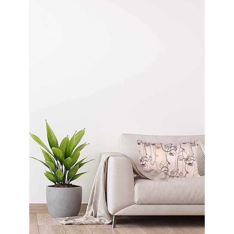 Buy Sivya by Home Printed And Embroidered Cushion Cover Rectangular ...