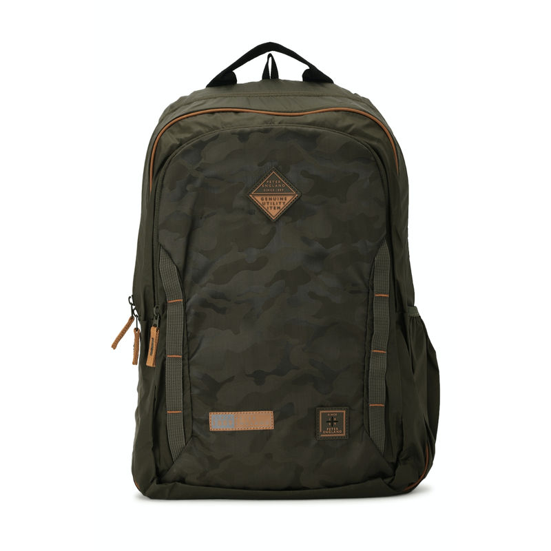 Buy Peter England Olive Backpack Online