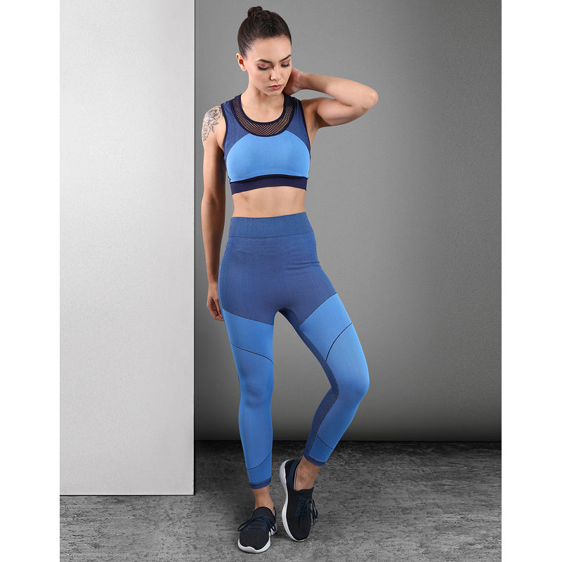 Buy Clovia Padded Seamless Racerback Sport Bra & Active wear Tight ...
