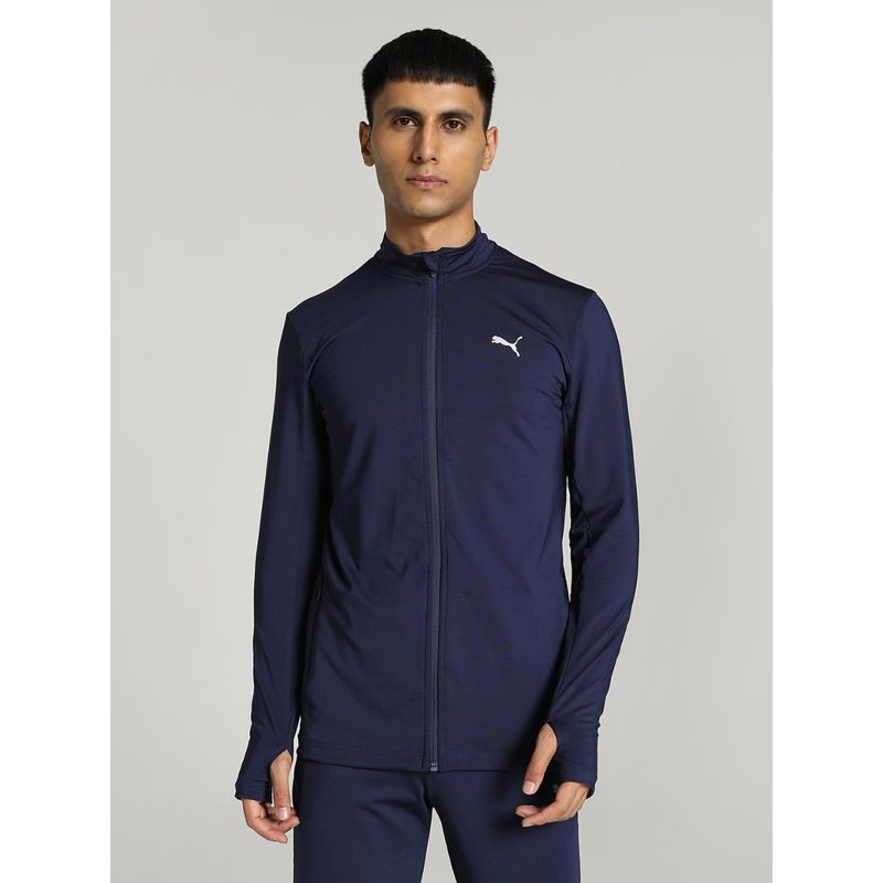 Buy Puma Active Poly Full-Zip Men Navy Blue Jacket Online