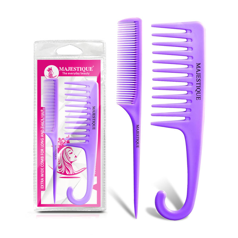 Buy Majestique Tail And Hang Loop Grooming Comb - Set Of 2 Online