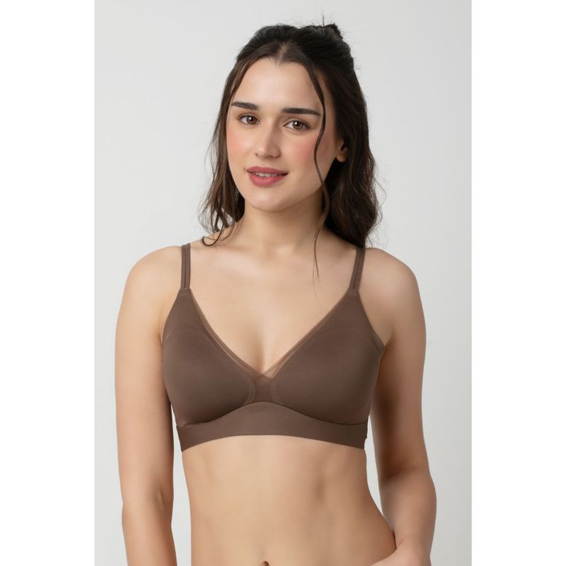 Buy bodyline Espresso Seamless Cloud Lift Adjustable Infinity-Cross Strap Bra Online
