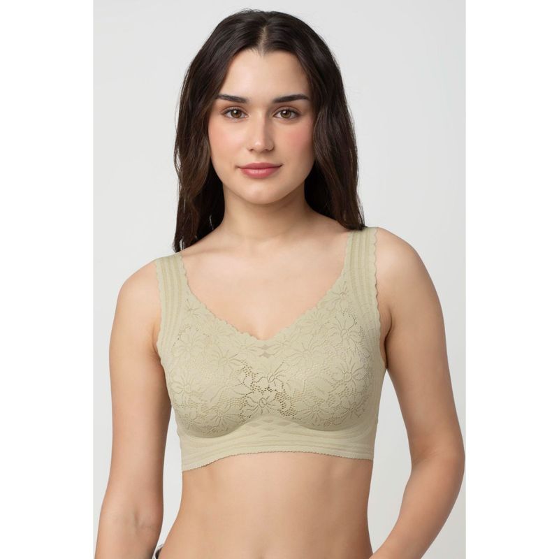 Buy bodyline Light Sage Green Seamless Comfort Band Full Coverage T-Shirt Bra Online