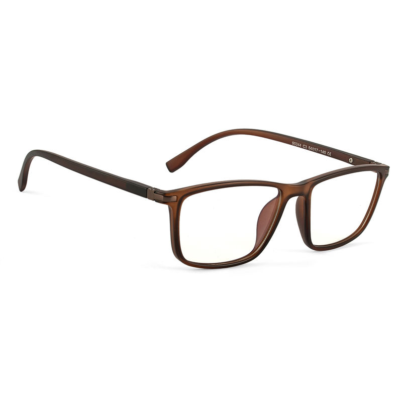 Buy ROYAL SON Rectangle Brown Computer Glasses Blue Cut Chashma for Men ...