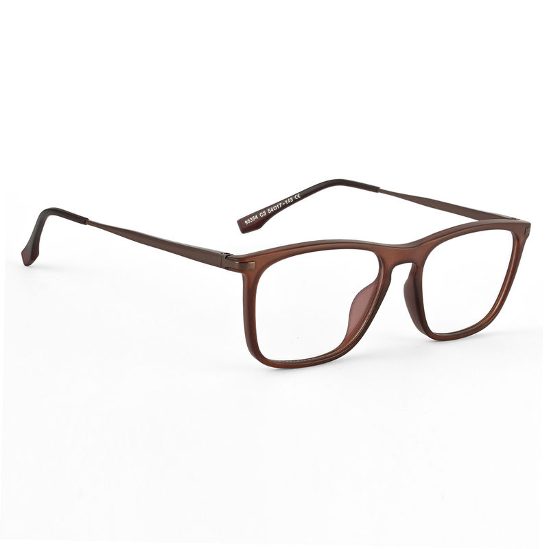 Buy ROYAL SON Full Rim Brown Anti Glare Blue Cut Spectacles Frames for ...