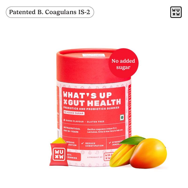 Buy What's Up Wellness Gut Health Gummies with Pre & Probiotic Patented ...