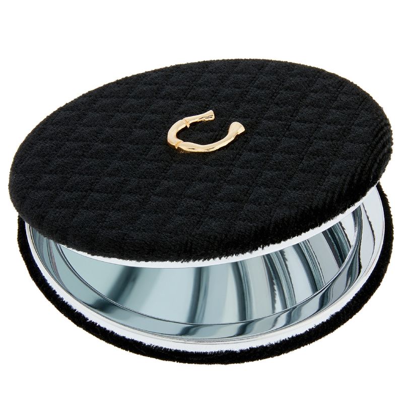 Buy Accessorize London Women's Black Initial Compact Mirror C Online
