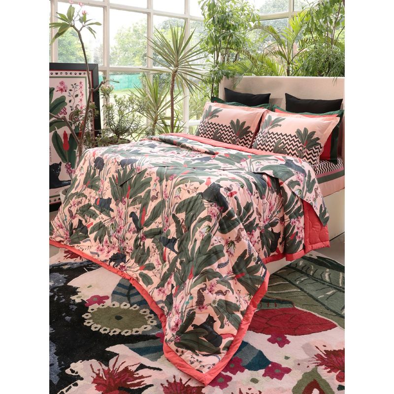 Buy MYTRIDENT Palmera 400 Tc King Size Comforter Online
