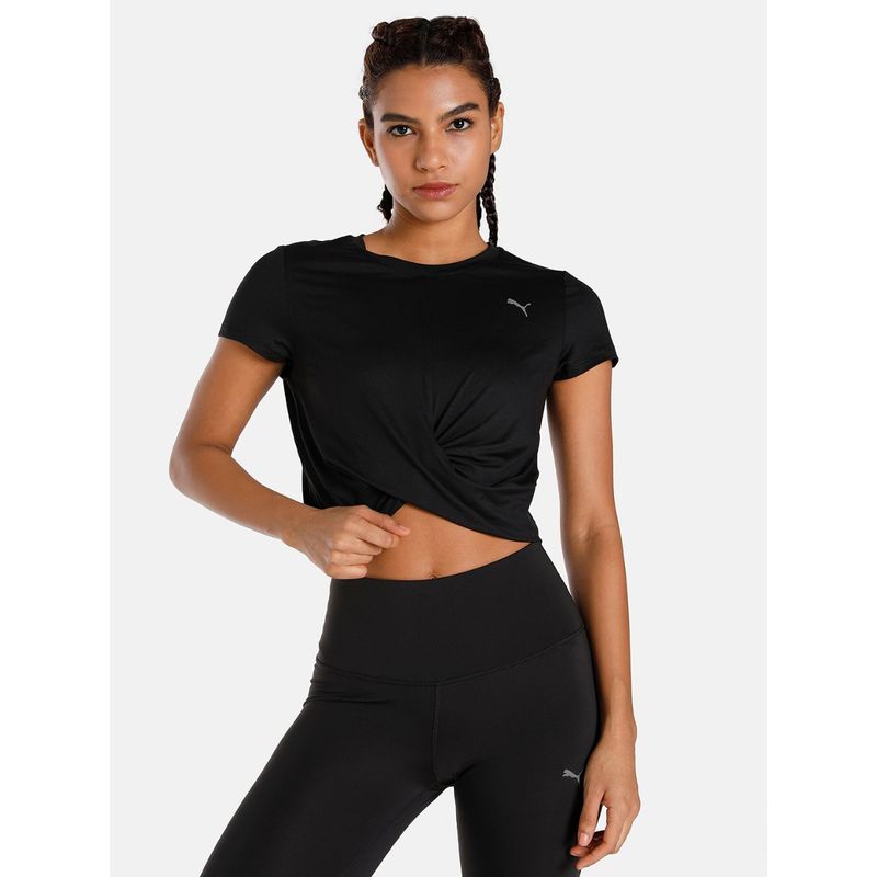 Buy Puma Studio Yogini Lite Womens Black T-shirt Online