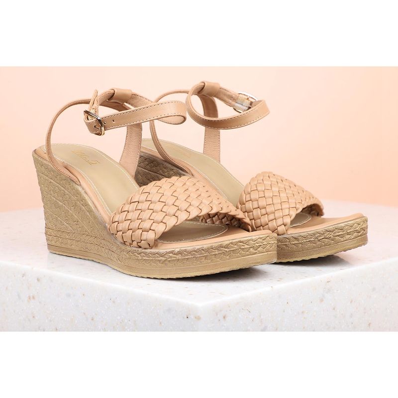 Buy Inc.5 Textured Beige Wedges Online