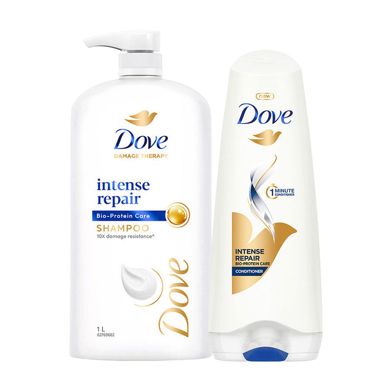 Buy Dove Intense Repair Combo (Buy 1Ltr Shampoo and Get 190ml ...