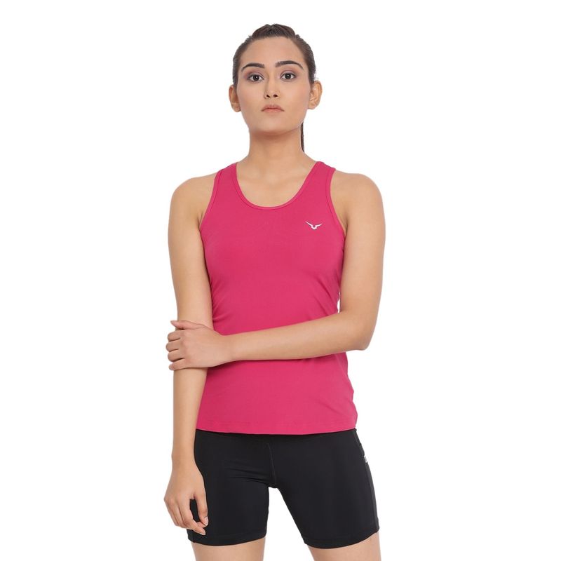 Buy INVINCIBLE Magenta Womens Yoga Gym Workout Training Tank Top Online
