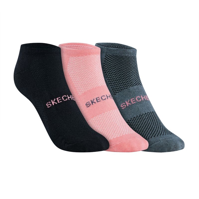 Buy SKECHERS 3 Peice Unisex Microfiber Non Terry Grey Socks Online