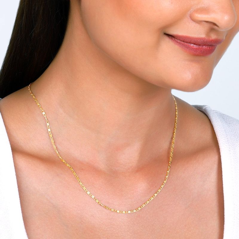 Buy GIVA Sterling Silver Golden Glam Link Chain for Womens and Girls Online