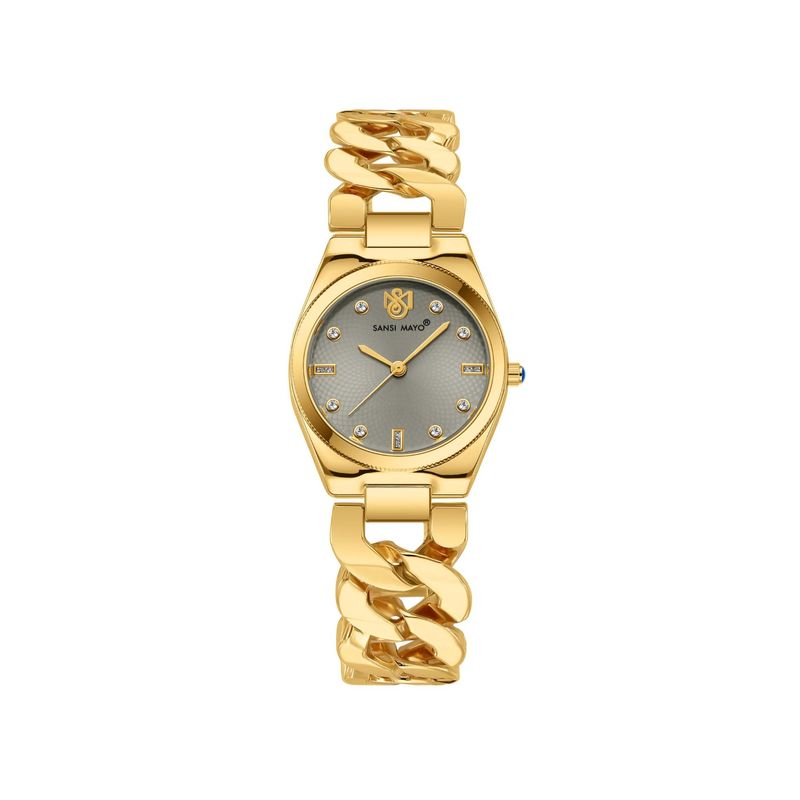 Buy Sansi Mayo Liora Grey Gold Round Analog Watch (SM-L-310-G-G-GR) (M ...