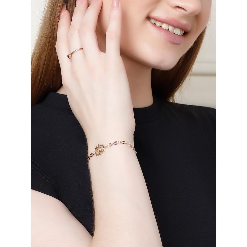 Buy ELLE Delicate Metal Brass Chain Bracelet Online