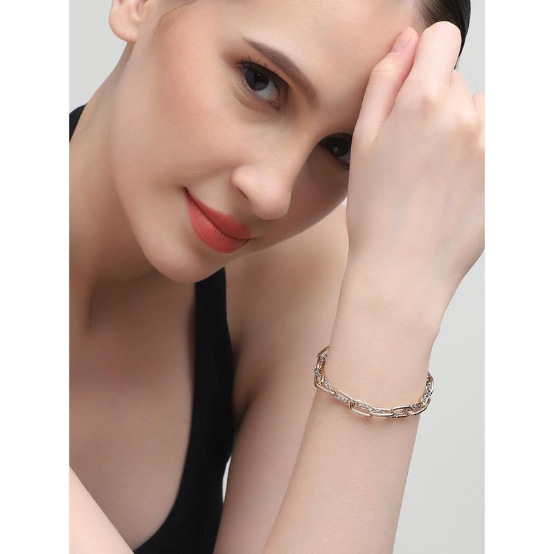 Buy ELLE Interlinked Metal Chain Bracelet Online