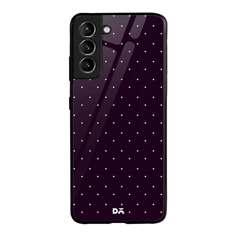 DailyObjects Constellation Dots Plum Glass Case Cover For Samsung ...