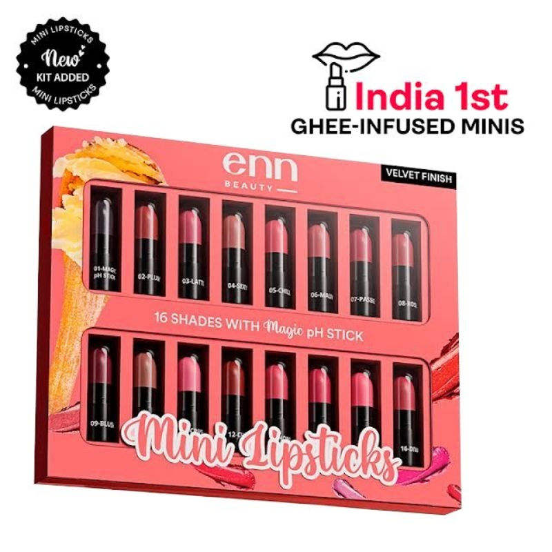 Buy ENN Mini Lipstick Kit with Ghee & PH Color-Changing Lipsticks ...